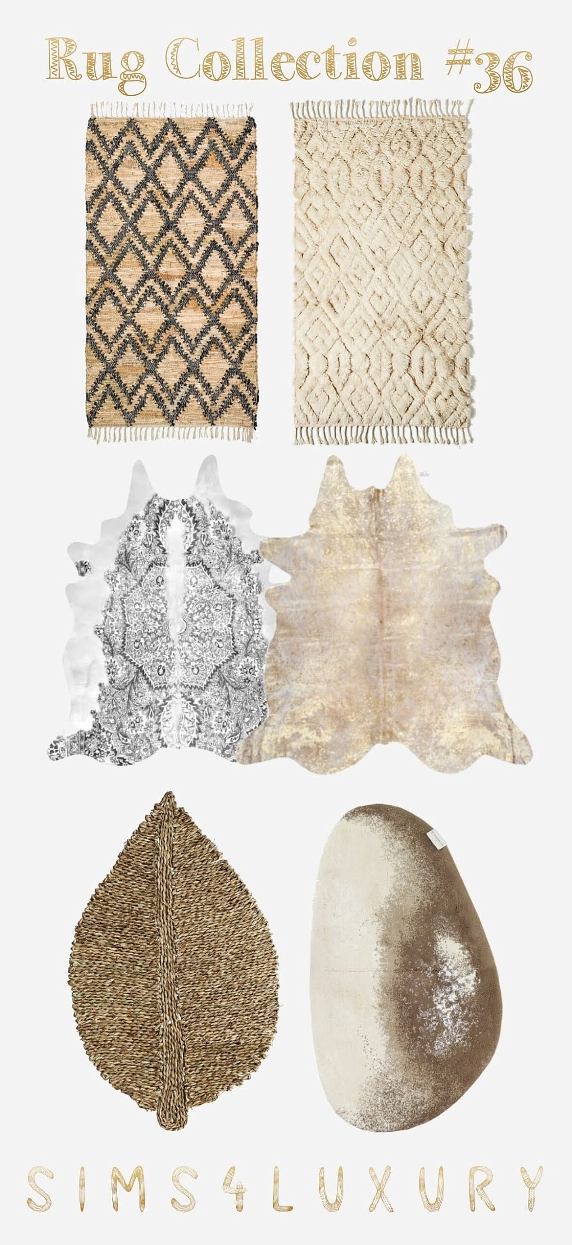 Rug Collection #36 at Sims4 Luxury » Sims 4 Updates