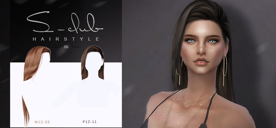 Long hair in the wind 202106 by S-Club WM at TSR » Sims 4 Updates