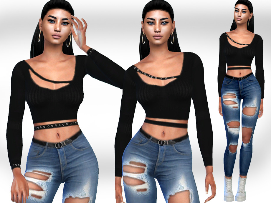 Trendy Crop Tops by Saliwa at TSR » Sims 4 Updates