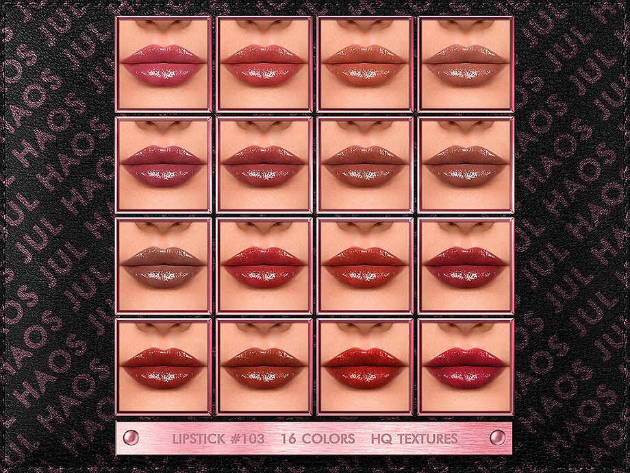 LIPSTICK #103 by Jul_Haos at TSR » Sims 4 Updates