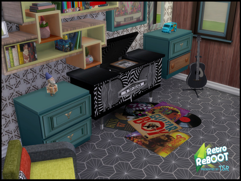 Retro ReBOOT 70's Living set by seimar8 at TSR » Sims 4 Updates