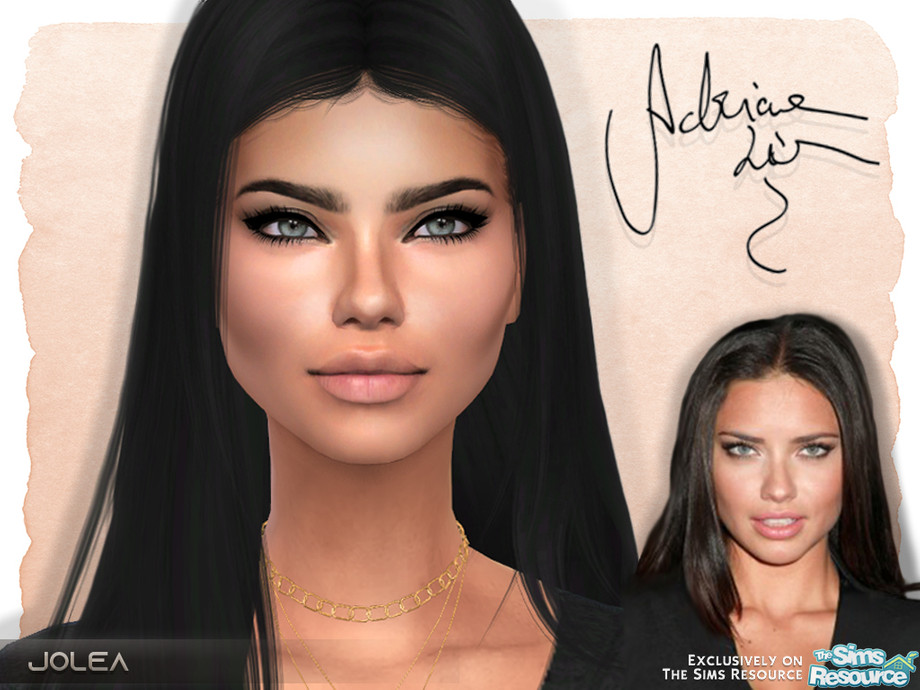 Adriana Lima by Jolea at TSR » Sims 4 Updates