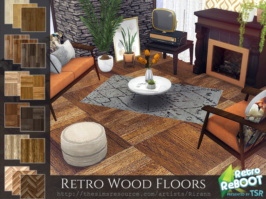 Retro Wood Floors by Rirann at TSR » Sims 4 Updates