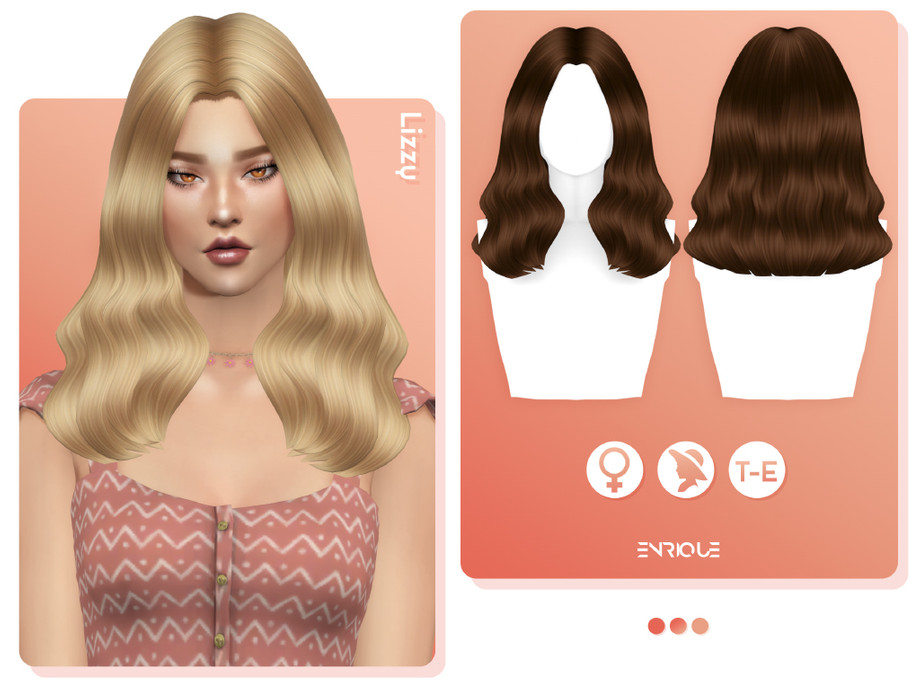 Lizzy Hairstyle by EnriqueS4 at TSR » Sims 4 Updates