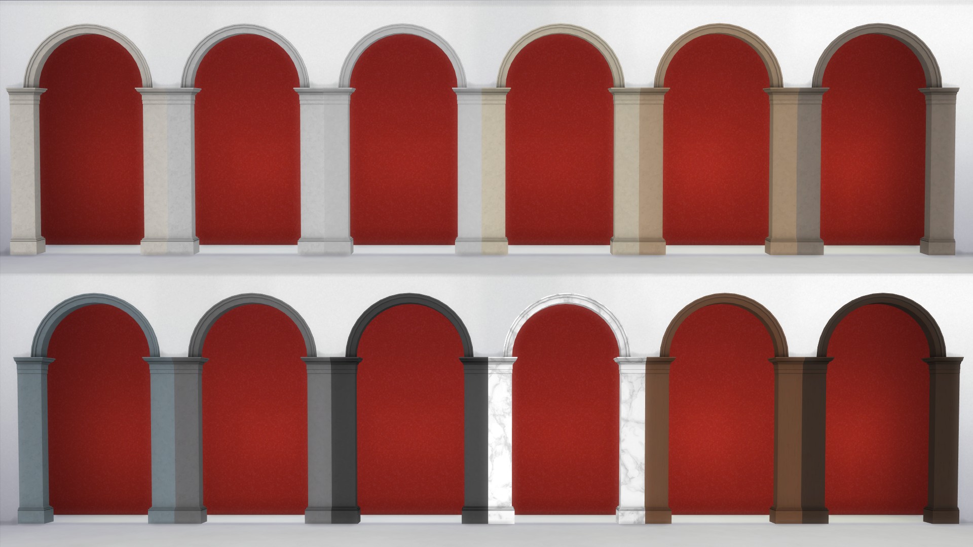 Doric Arches and Niche by TheJim07 at Mod The Sims 4 » Sims 4 Updates