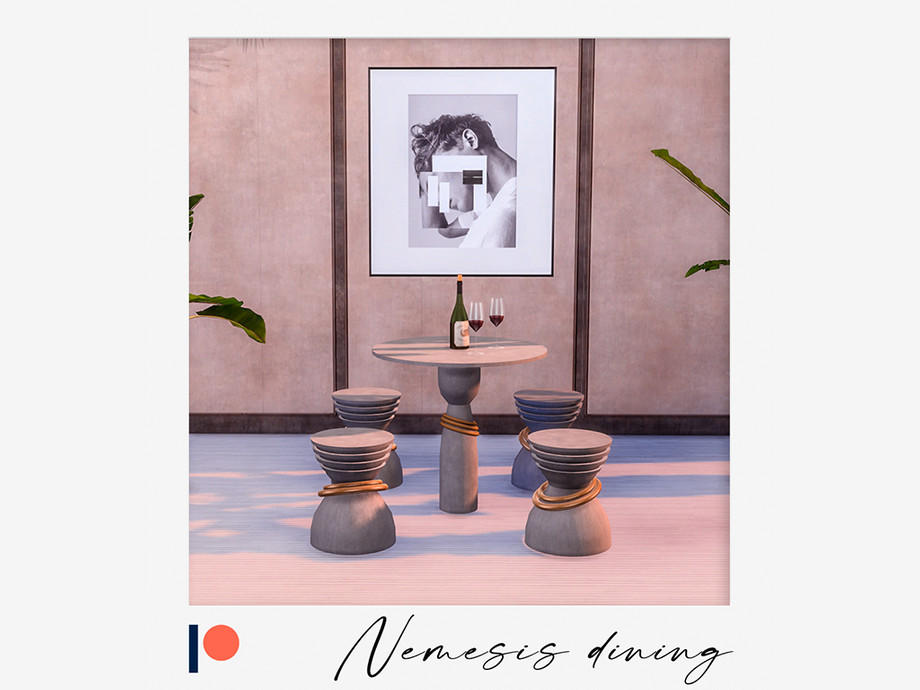 Nemesis dining set by Winner9 at TSR » Sims 4 Updates