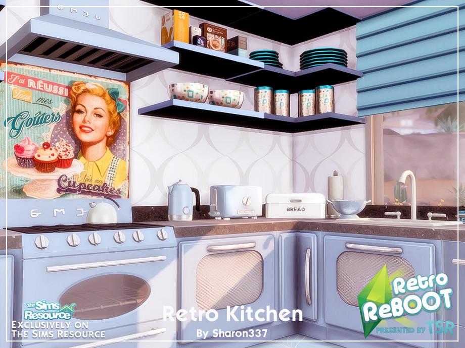 Retro Kitchen by sharon337 at TSR » Sims 4 Updates