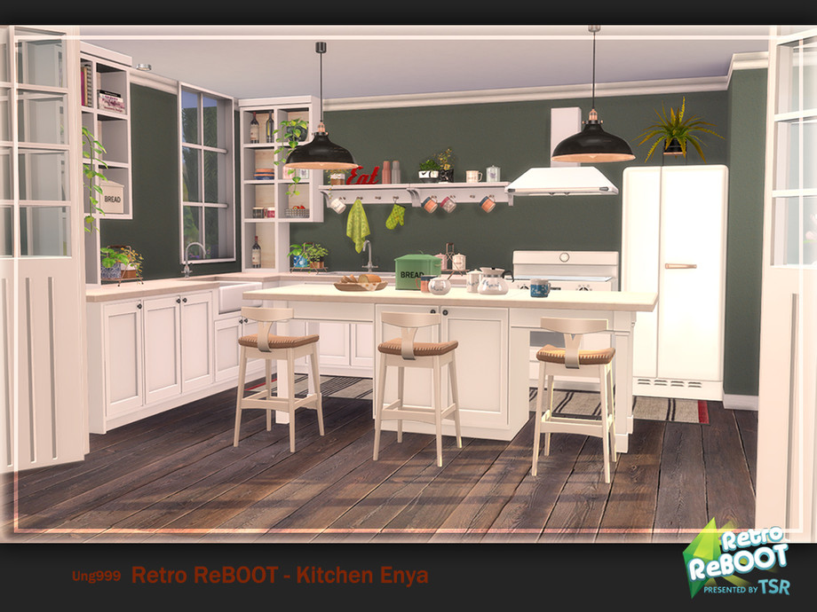 Retro Kitchen Enya Pt. 1 by ung999 at TSR » Sims 4 Updates