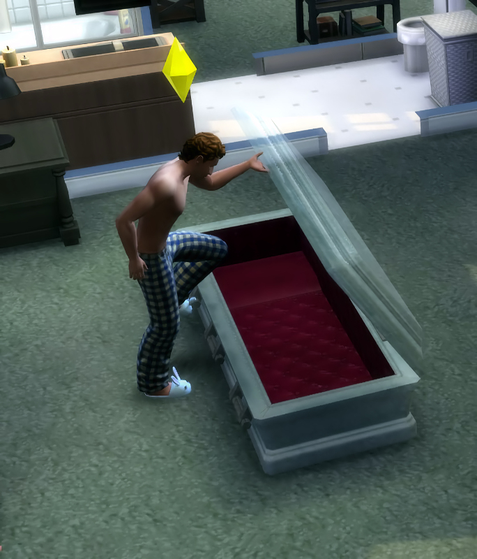 Crystal Coffin Bed by DBCAB at Mod The Sims 4 » Sims 4 Updates