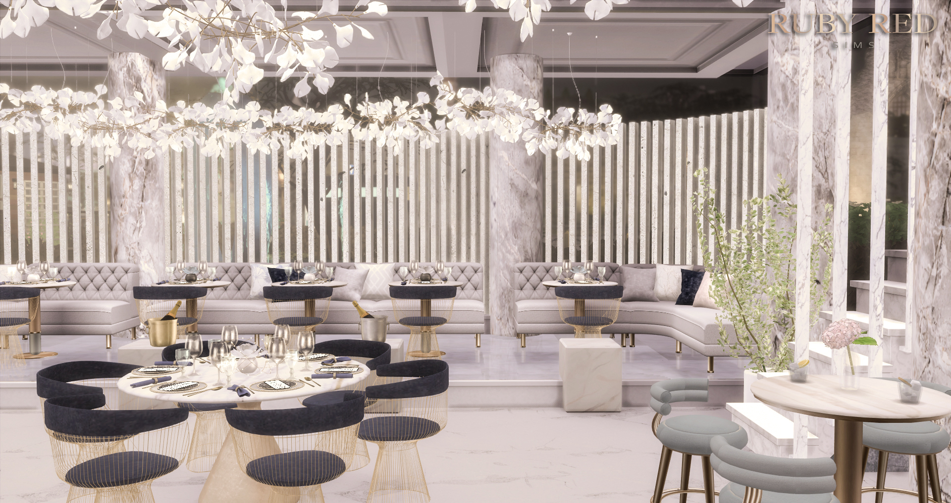 Muse Restaurant + New CC set at Ruby Red » Sims 4 Updates