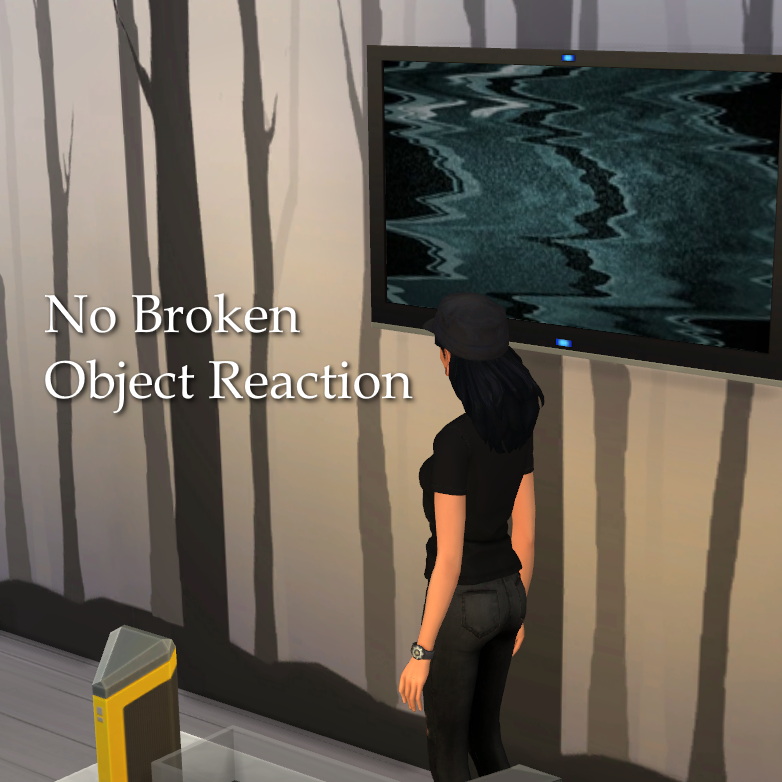 No Broken Object Reaction by lazarusinashes at Mod The Sims 4 » Sims 4 ...