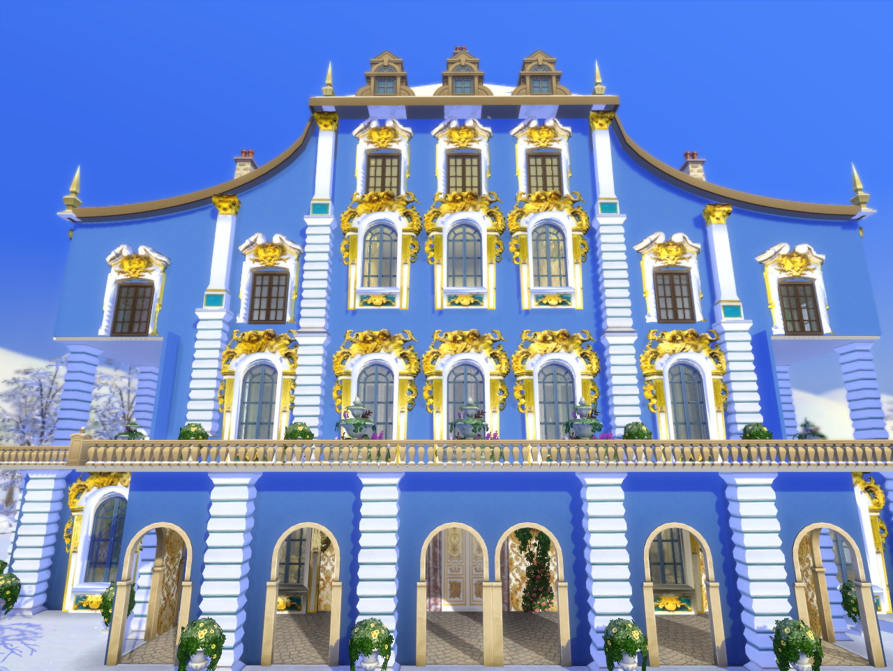 Rococo Palace Gilded Golden Walls & Window Frames at Anna Quinn Stories ...