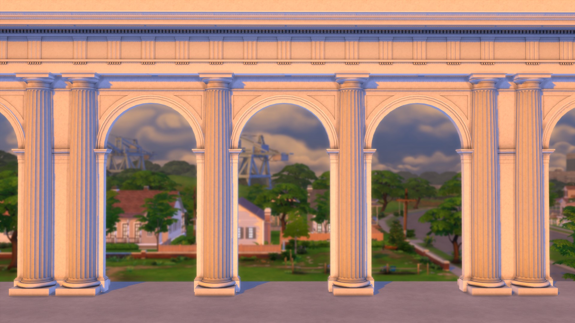 Doric Entablature by TheJim07 at Mod The Sims 4 » Sims 4 Updates