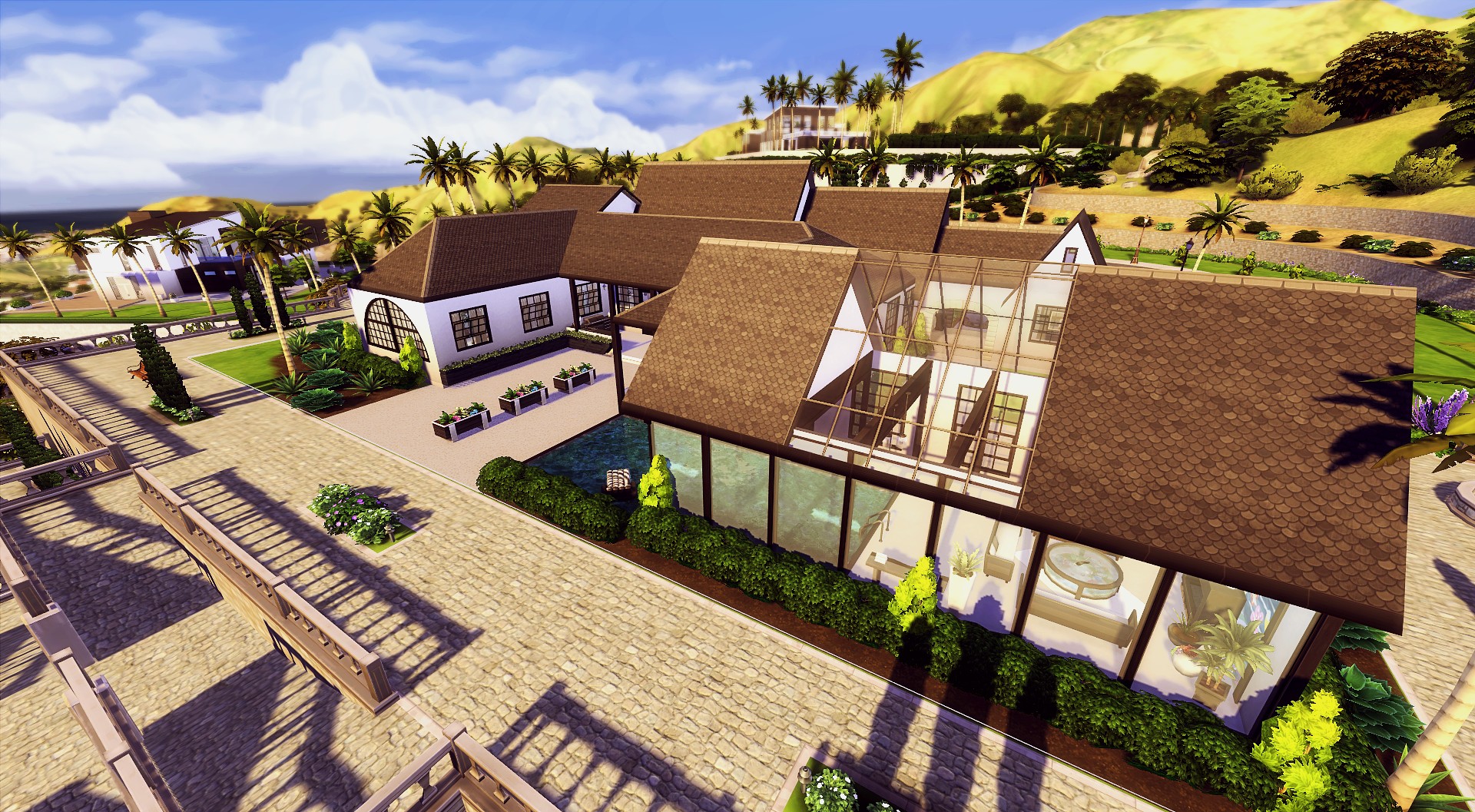Cali Ranch Mansion by zhepomme at Mod The Sims 4 » Sims 4 Updates