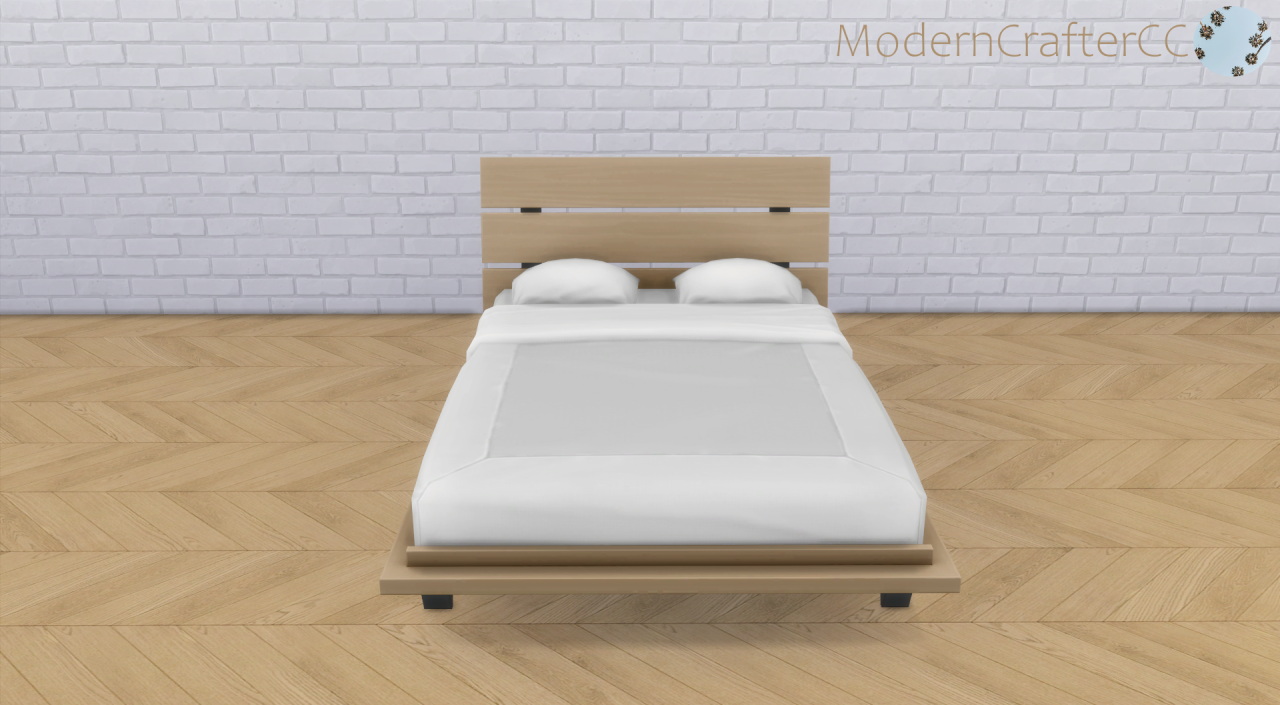 Double Futon Bed V2 Recolour at Modern Crafter CC » Sims 4 Updates