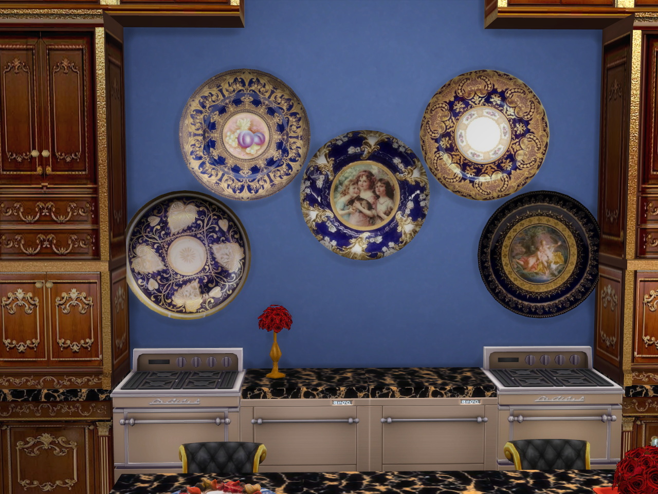 Belle Epoque Wall Plates Collection at Anna Quinn Stories » Sims 4 Updates