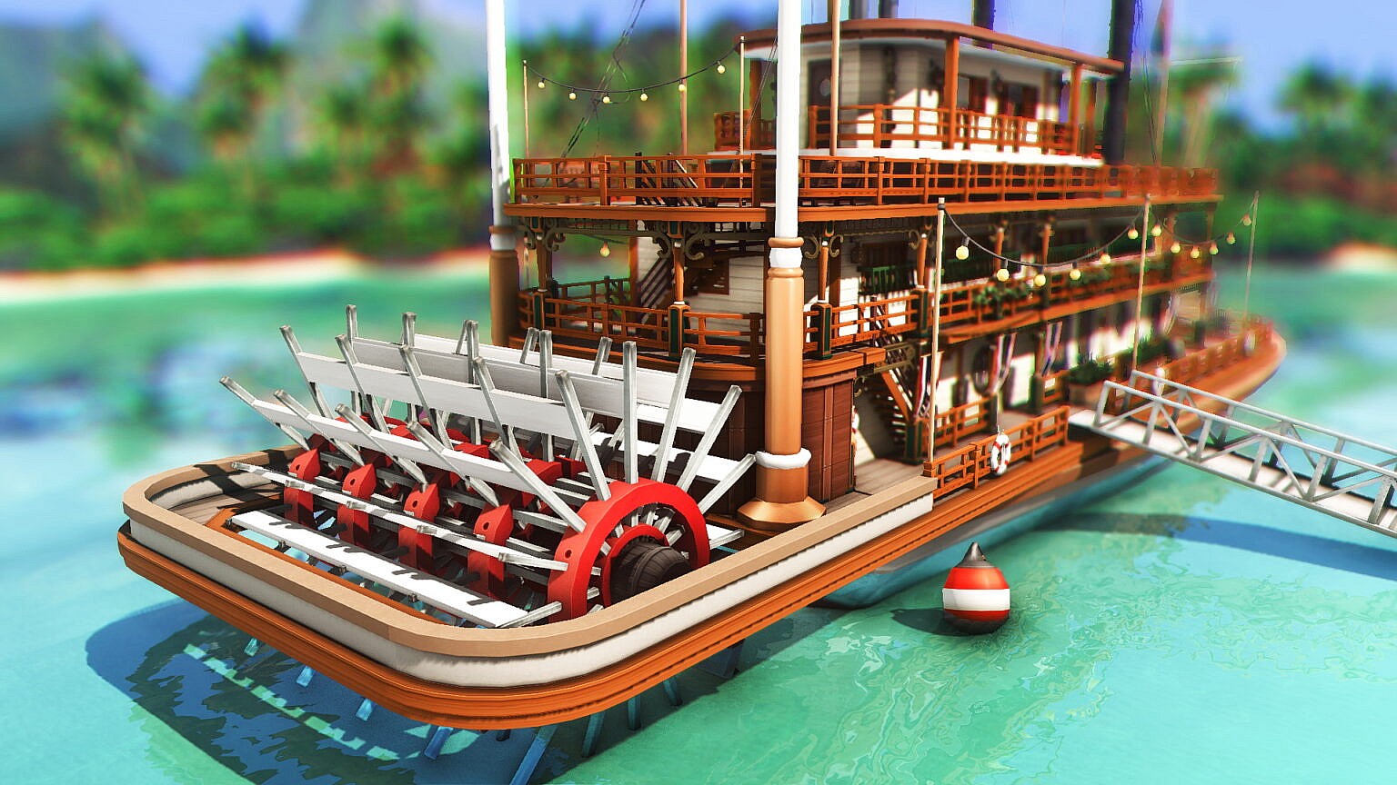 Floating Restaurant Vintage Boat by plumbobkingdom at Mod The Sims 4 ...