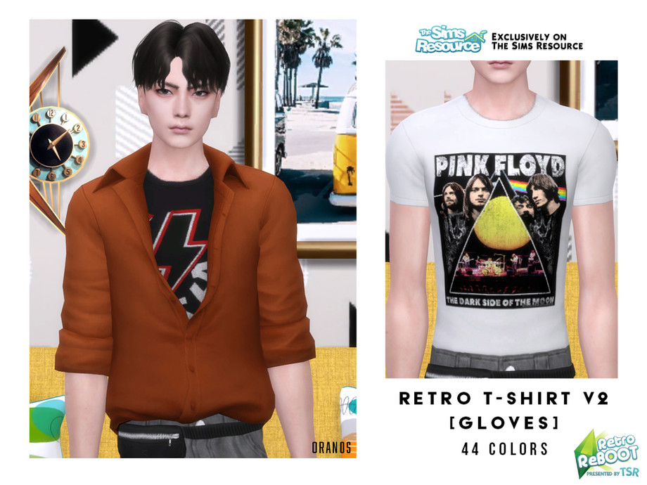 Retro T-Shirt V2 by OranosTR at TSR » Sims 4 Updates