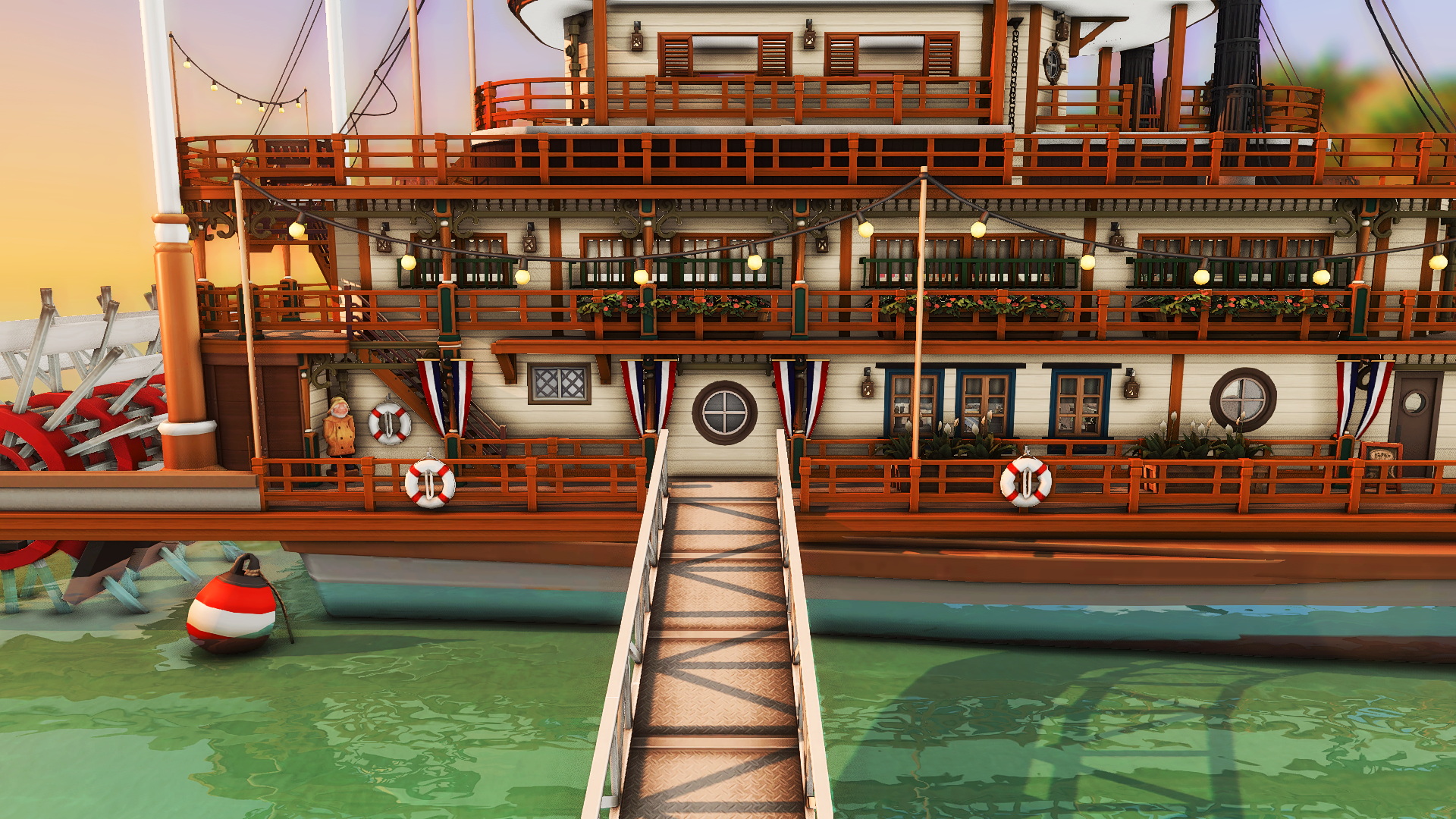 Floating Restaurant Vintage Boat by plumbobkingdom at Mod The Sims 4 ...