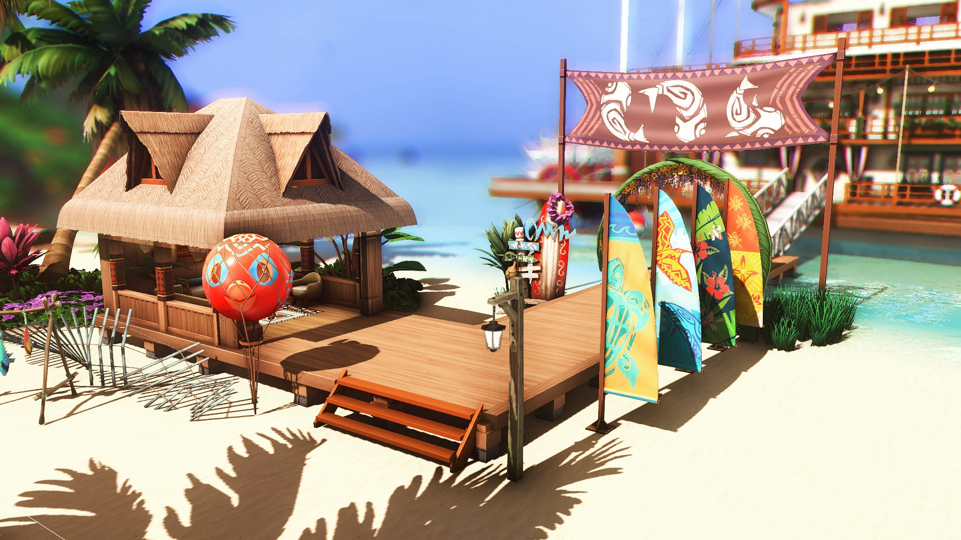 Floating Restaurant Vintage Boat by plumbobkingdom at Mod The Sims 4 ...