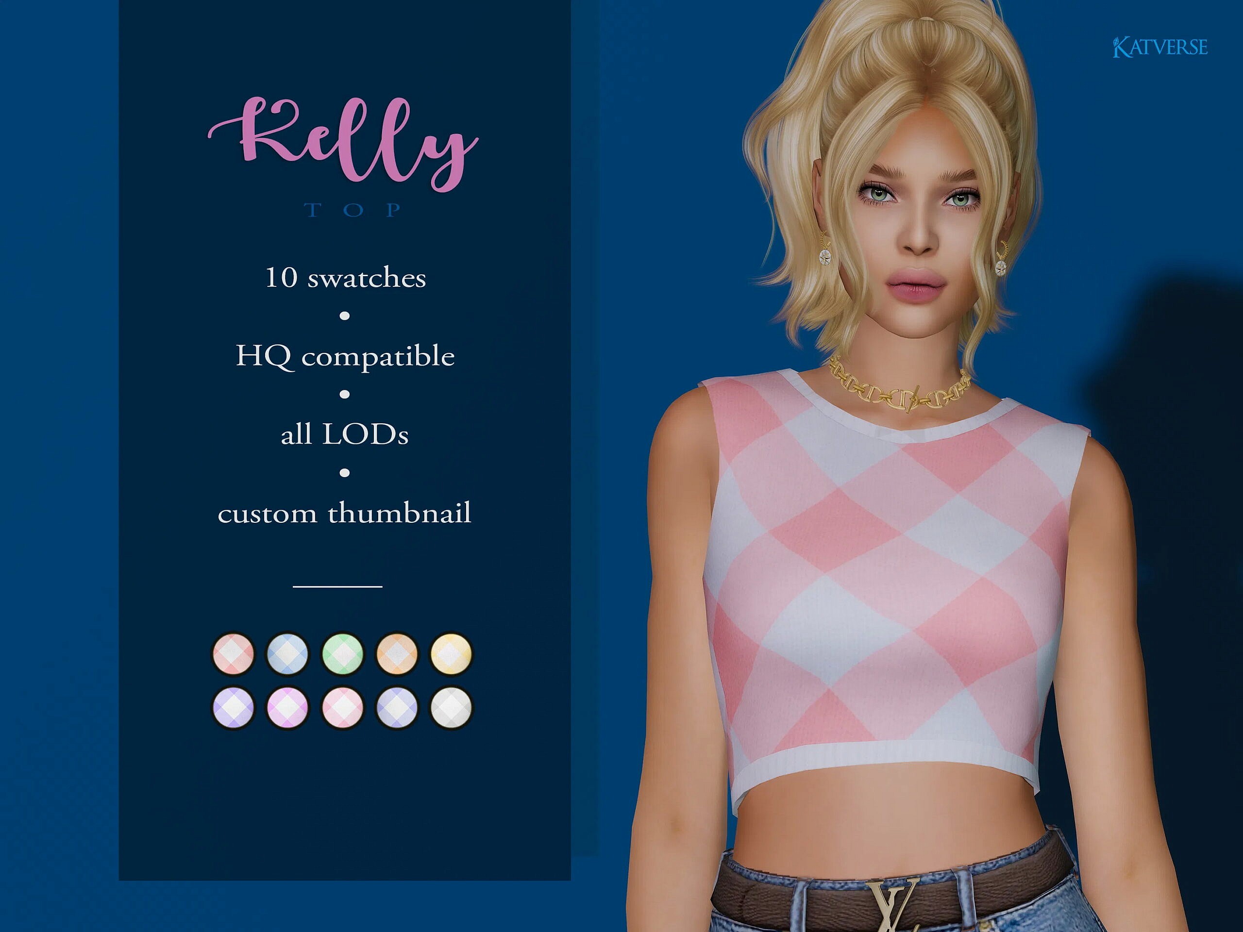 Kelly Top at Katverse » Sims 4 Updates