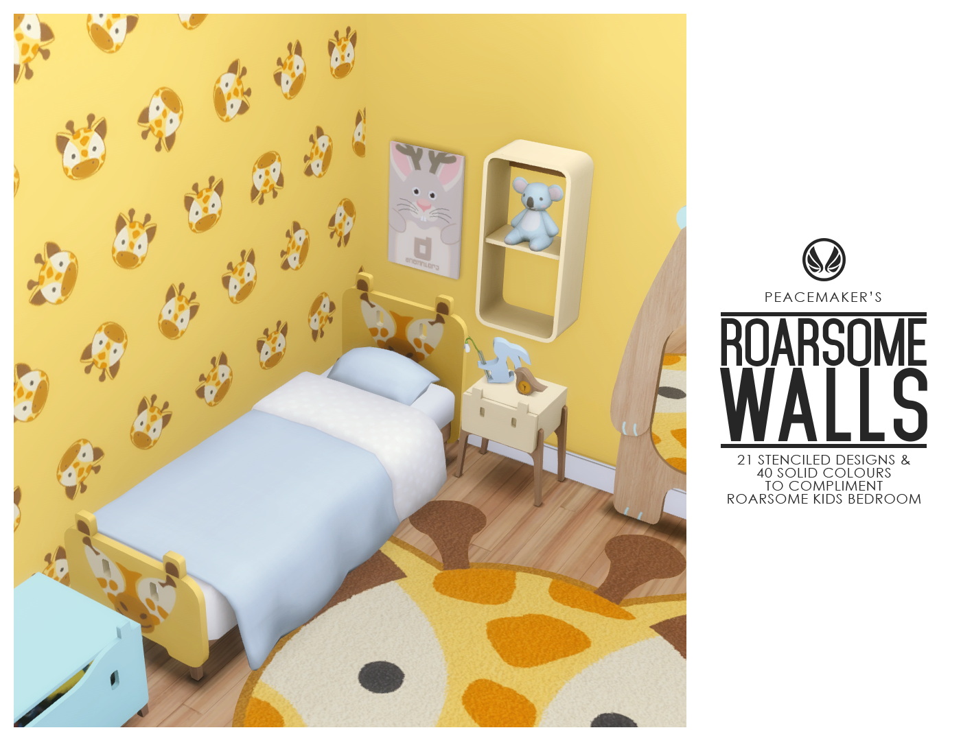 Roarsome Walls at Simsational Designs » Sims 4 Updates