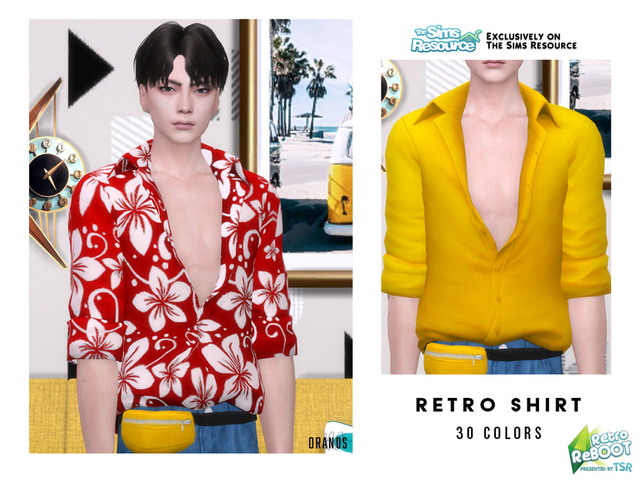 Retro Shirt by OranosTR at TSR » Sims 4 Updates