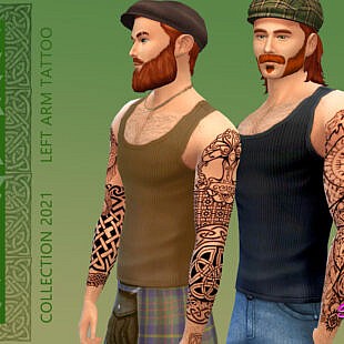 Collarbone Tattoos at Trillyke » Sims 4 Updates