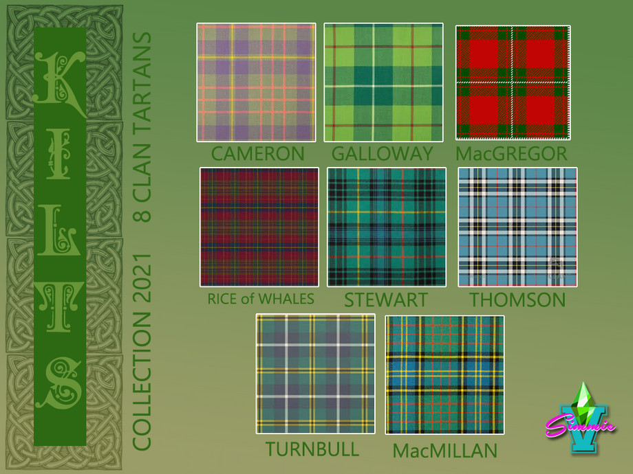 Kilt Collection 2021 by SimmieV at TSR » Sims 4 Updates