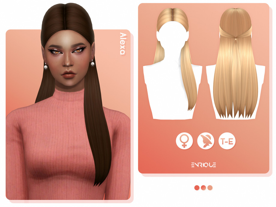 Alexa Hairstyle by EnriqueS4 at TSR » Sims 4 Updates