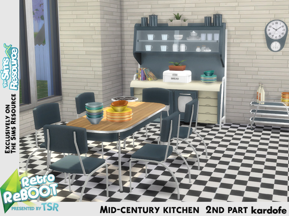 Retro Mid-century kitchen 2nd part by kardofe at TSR » Sims 4 Updates