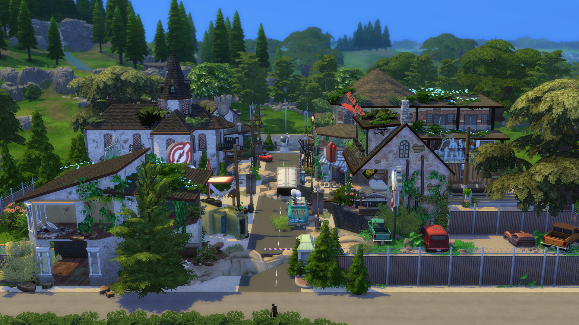 FULL APOCALYPSE TOWN 64x64 by bradybrad7 at Mod The Sims 4 » Sims 4 Updates