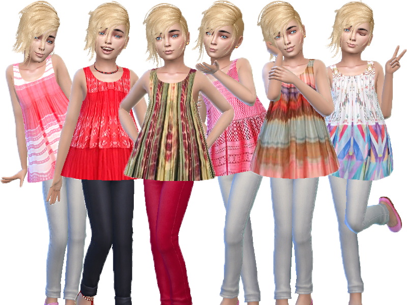 Long top child girls by TrudieOpp at TSR » Sims 4 Updates