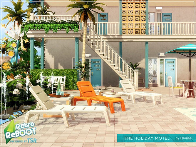Retro The Holiday Motel by Lhonna at TSR » Sims 4 Updates
