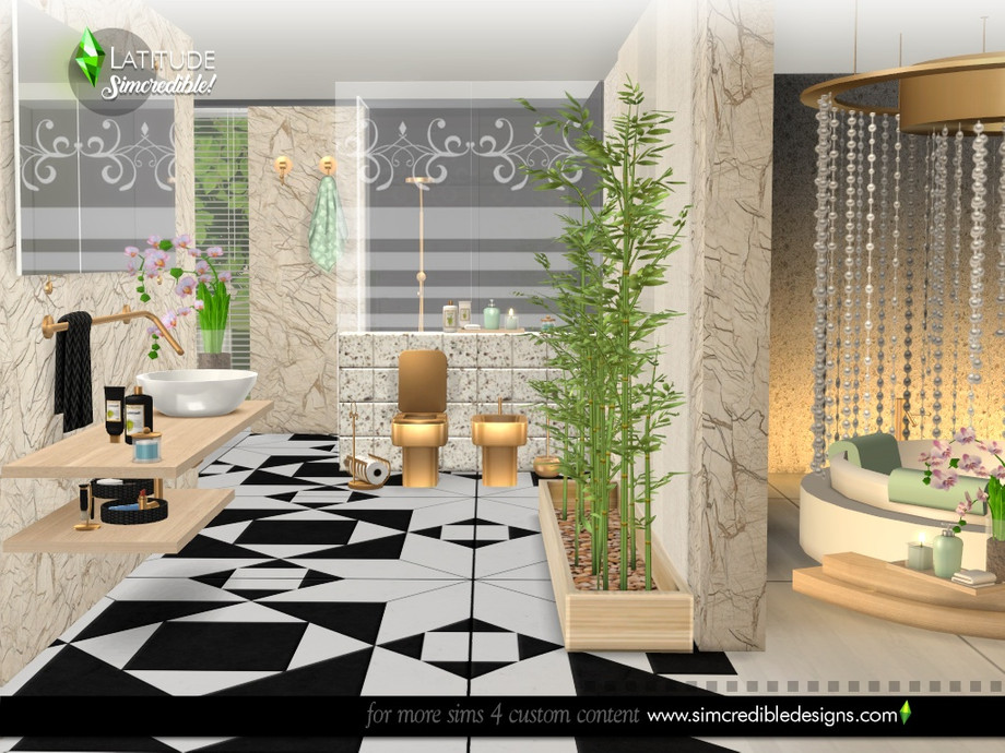 Latitude bathroom by SIMcredible at TSR » Sims 4 Updates