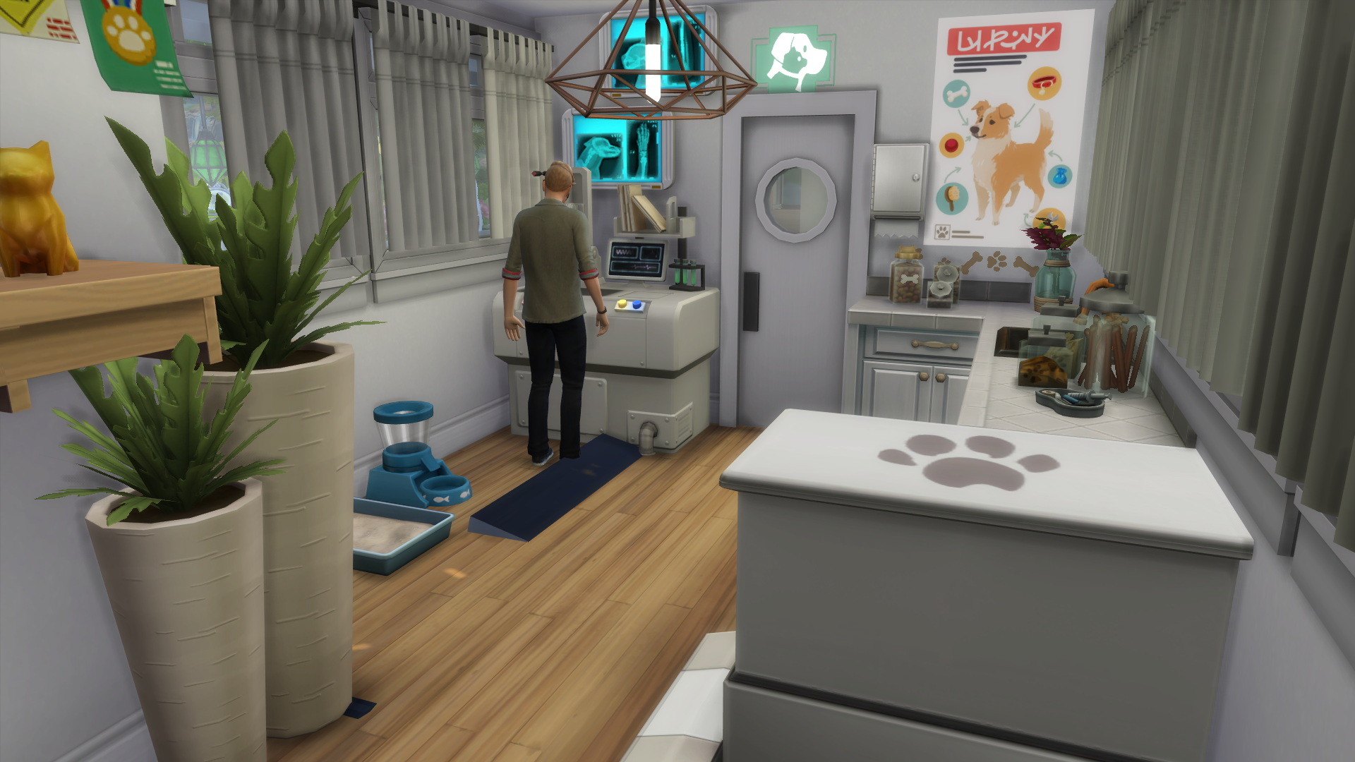 Vet Clinic Bus NO CC 20x20 by bradybrad7 at Mod The Sims 4 » Sims 4 Updates