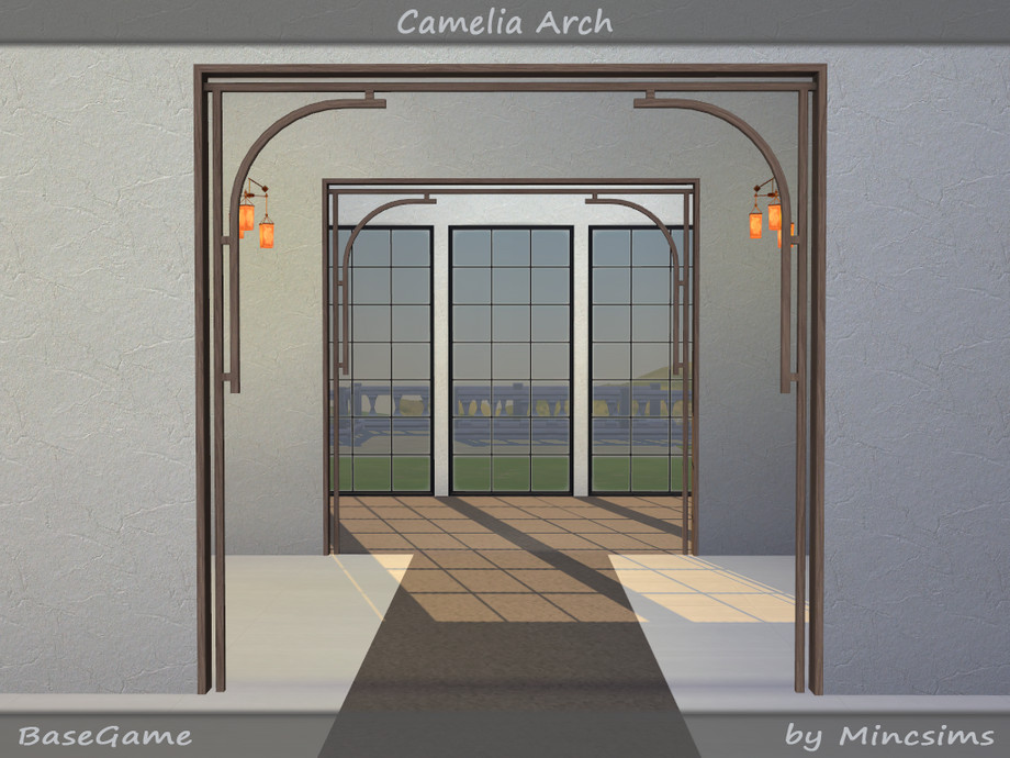 Camelia Arch by Mincsims at TSR » Sims 4 Updates