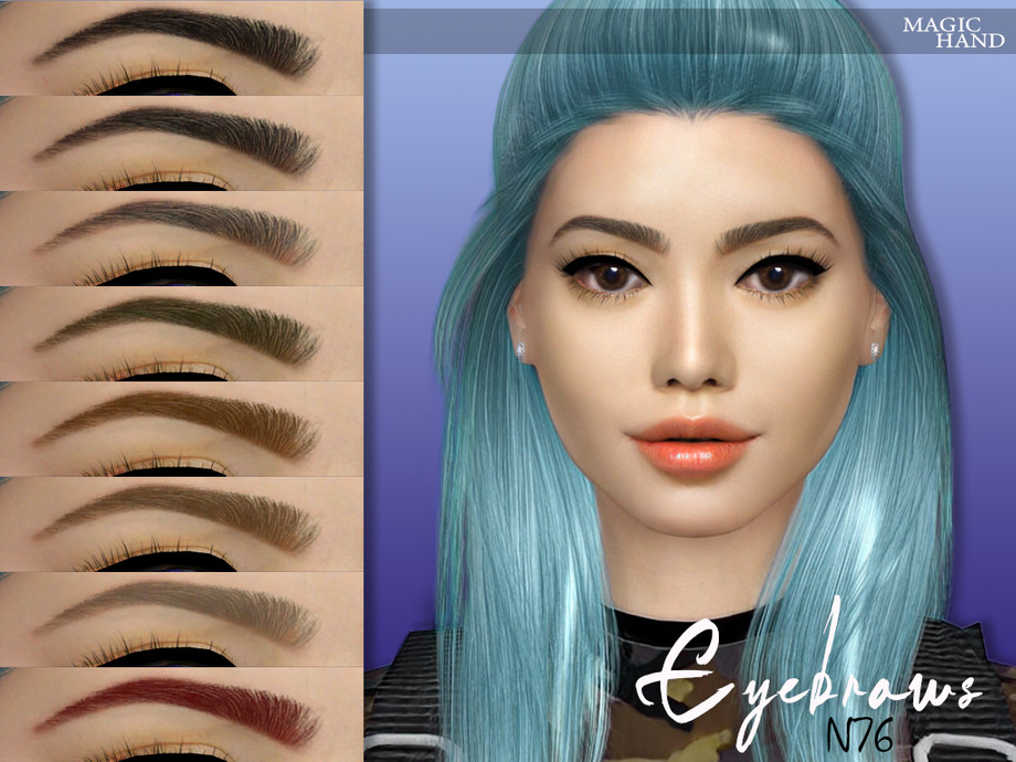 Eyebrows N76 by MagicHand at TSR » Sims 4 Updates