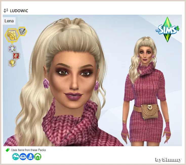 Lena Ludowic by Simmy at All 4 Sims » Sims 4 Updates