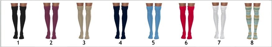 CUFFED SOCKS & ROLLED THIGH HIGH SOCKS at Sims4Sue » Sims 4 Updates