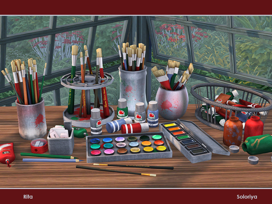 Rita clutter set by soloriya at TSR » Sims 4 Updates