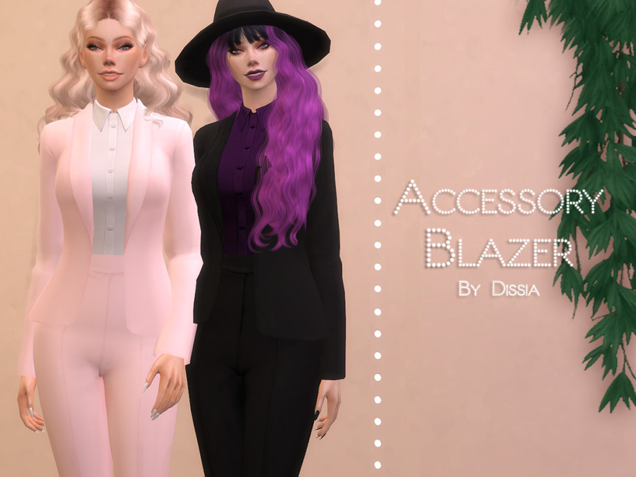 Accessory Blazer by Dissia at TSR » Sims 4 Updates