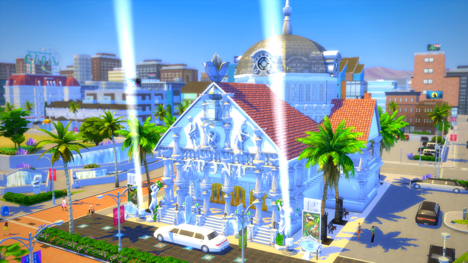 Plumbob Theater 40x30 by bradybrad7 at Mod The Sims 4 » Sims 4 Updates