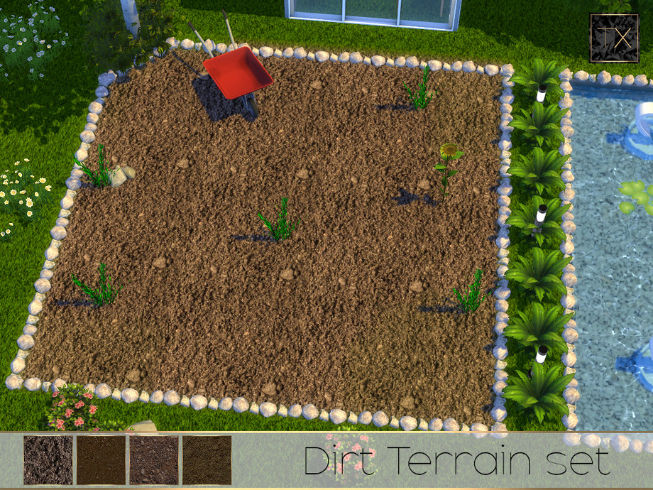 TX - Dirt Terrain Set by theeaax at TSR » Sims 4 Updates