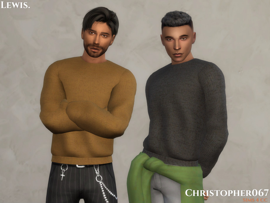 Lewis Top by Christopher067 at TSR » Sims 4 Updates