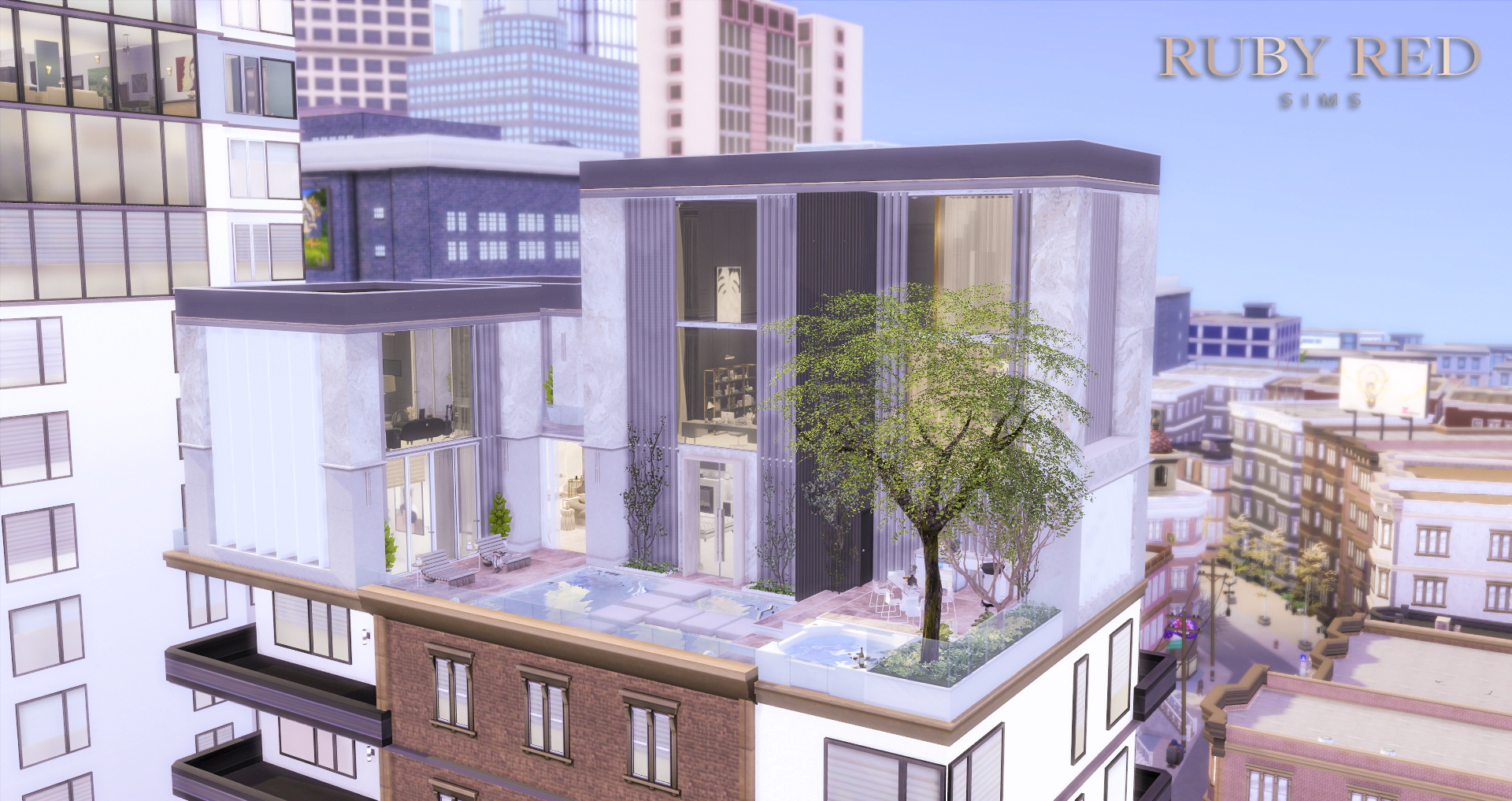 Glam Penthouse at Ruby Red » Sims 4 Updates