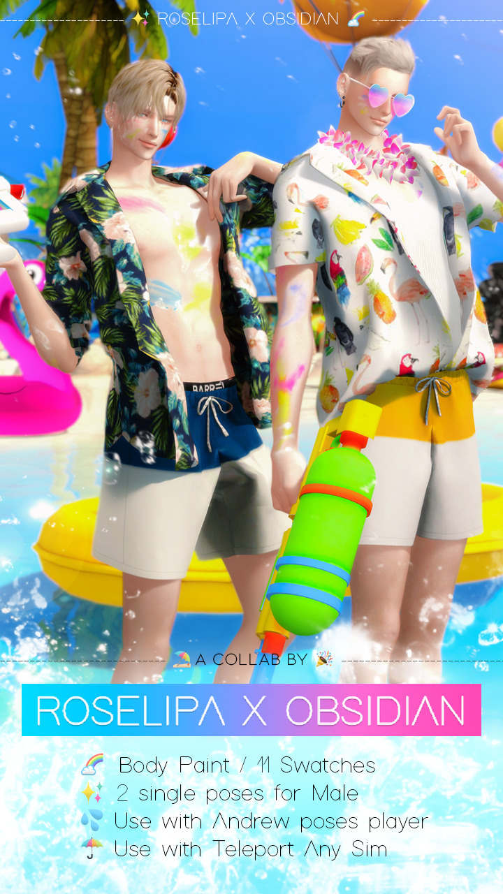 Songkran Festival 2021 by ROSELIPA X OBSIDIAN SIMS » Sims 4 Updates