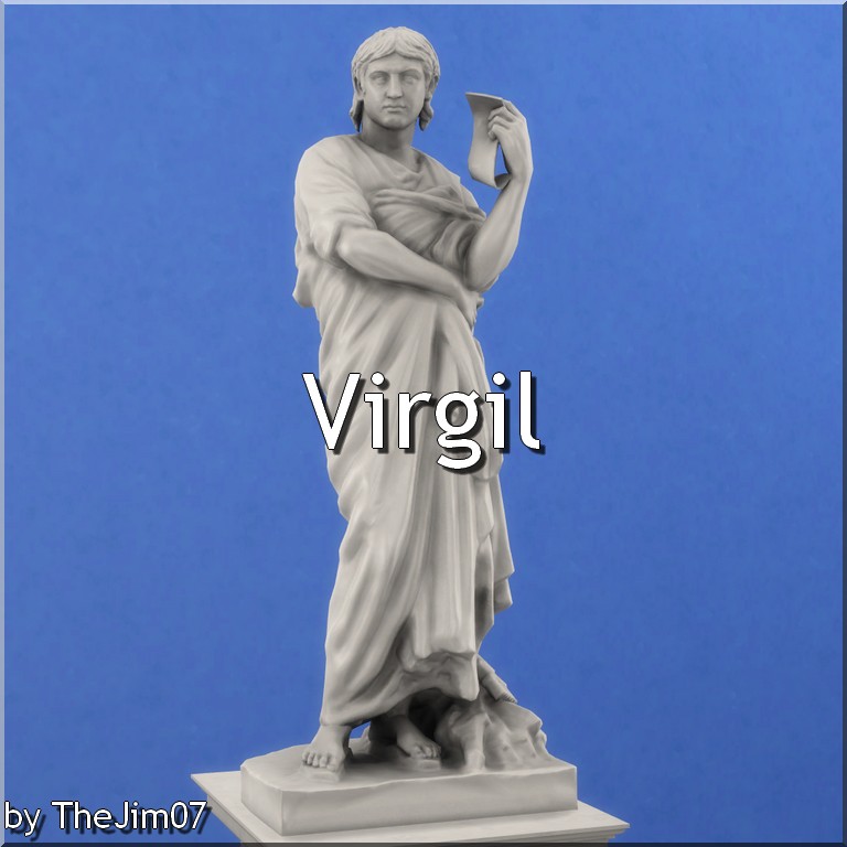 Virgil statue by TheJim07 at Mod The Sims 4 » Sims 4 Updates