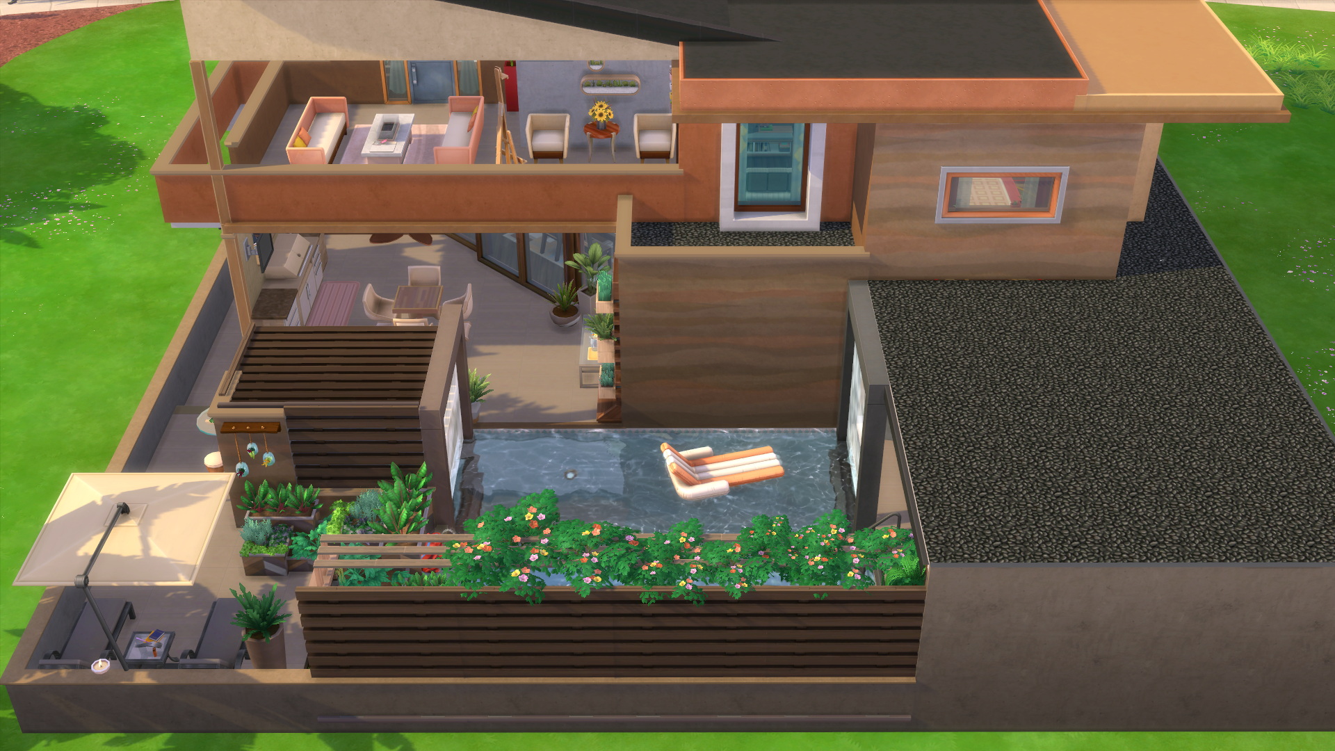 Atrium Living Luxury Modern by Brand at Mod The Sims 4 » Sims 4 Updates