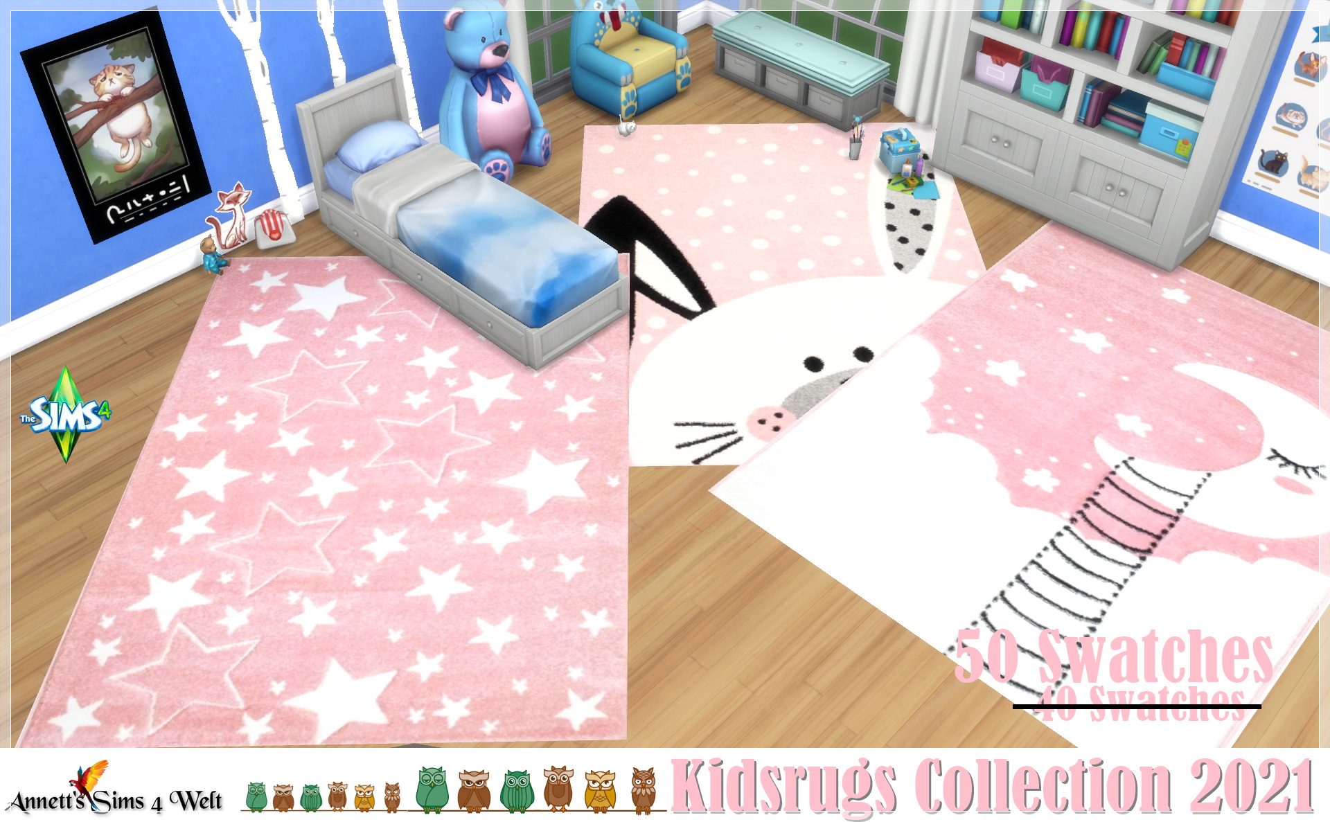 Kids Rugs Collection 2021 at Annett’s Sims 4 Welt » Sims 4 Updates